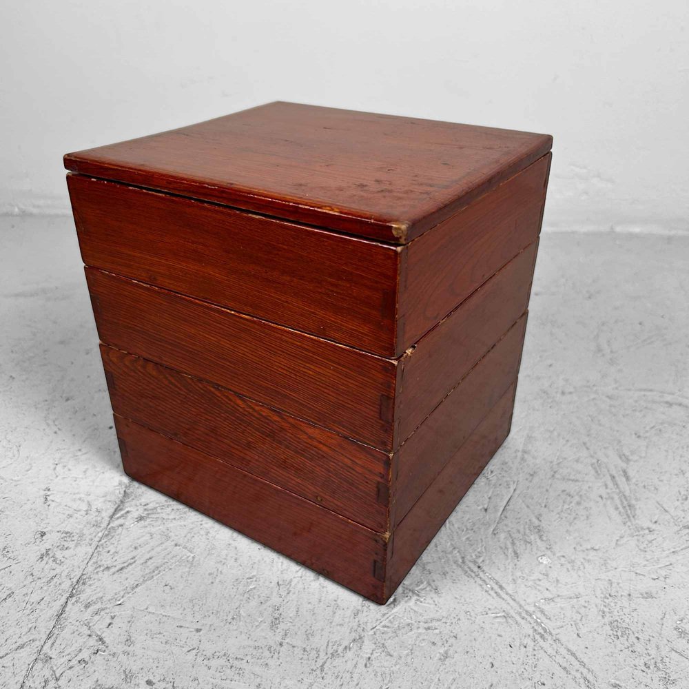 Early Shōwa Urushi Jūbako Wooden Stacking Boxes, Japan, 1930s for sale ...