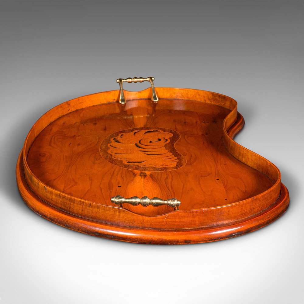 Vintage English Decorative Afternoon Tea Tray, 1980s for sale at Pamono