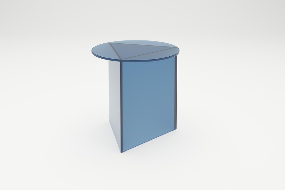 Prisma Tall 50 Coffee Table in Satin Glass by Sebastian Scherer for ...
