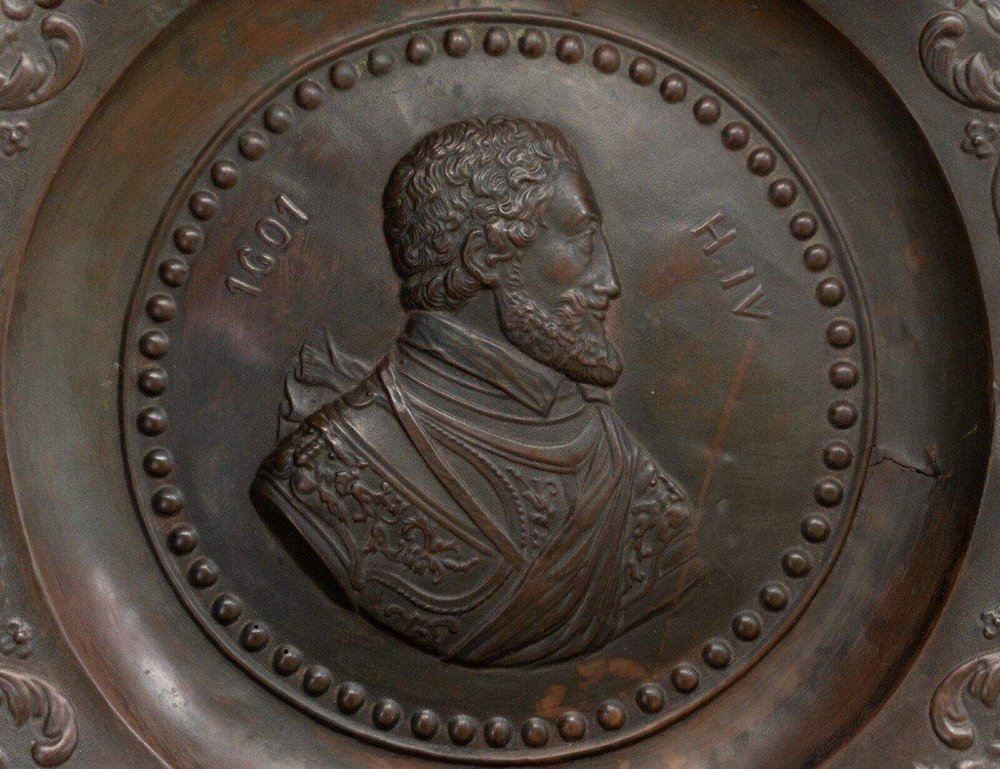 Brass and Metal Wall Plaque Tray for sale at Pamono