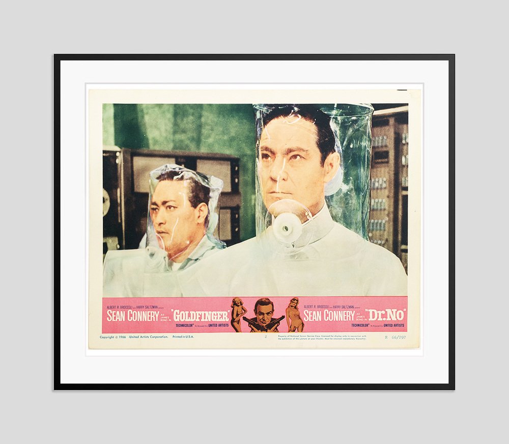 Vintage Dr. No Lobby Card in Black Frame, 1960s for sale at Pamono