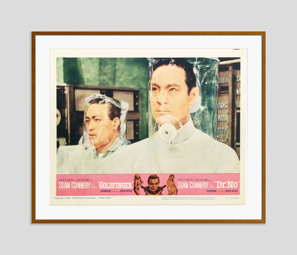 Vintage Dr. No Lobby Card in Brown Frame, 1960s for sale at Pamono
