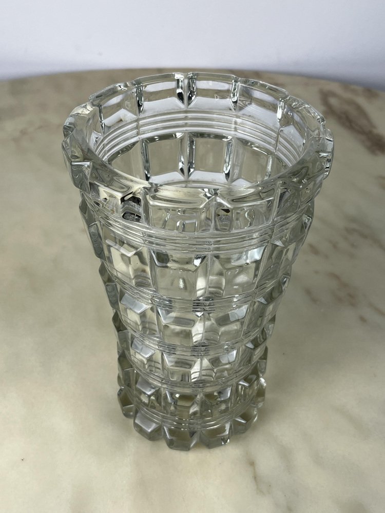 Italian Rostrato Glass Vase in Murano, 1940s for sale at Pamono