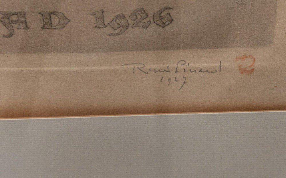 René Pinard, Archideacon of La Mée Nantes, Engraving, Framed for sale ...