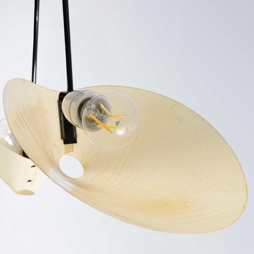 Paper Pendant Lamps, 1950s, Set of 2 for sale at Pamono