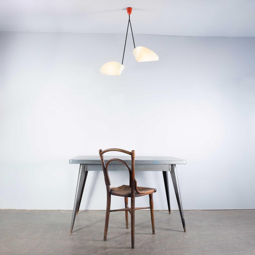 Paper Pendant Lamps, 1950s, Set of 2 for sale at Pamono