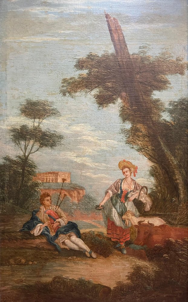 Bucolic Scene, 19th Century, Oil on Canvas, Framed for sale at Pamono