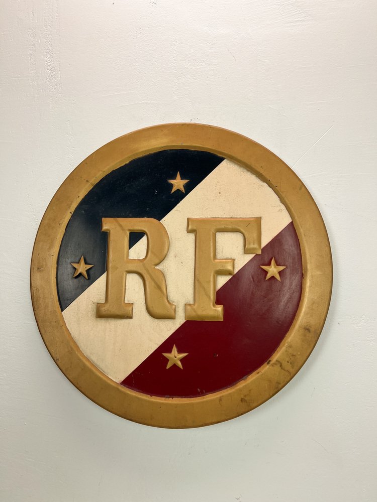 Mid-Century Metal Sign, 1960s for sale at Pamono