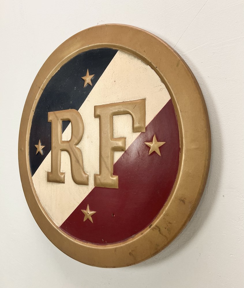 Mid-Century Metal Sign, 1960s for sale at Pamono