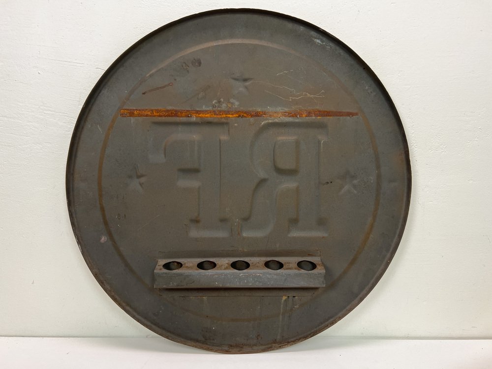 Mid-Century Metal Sign, 1960s for sale at Pamono