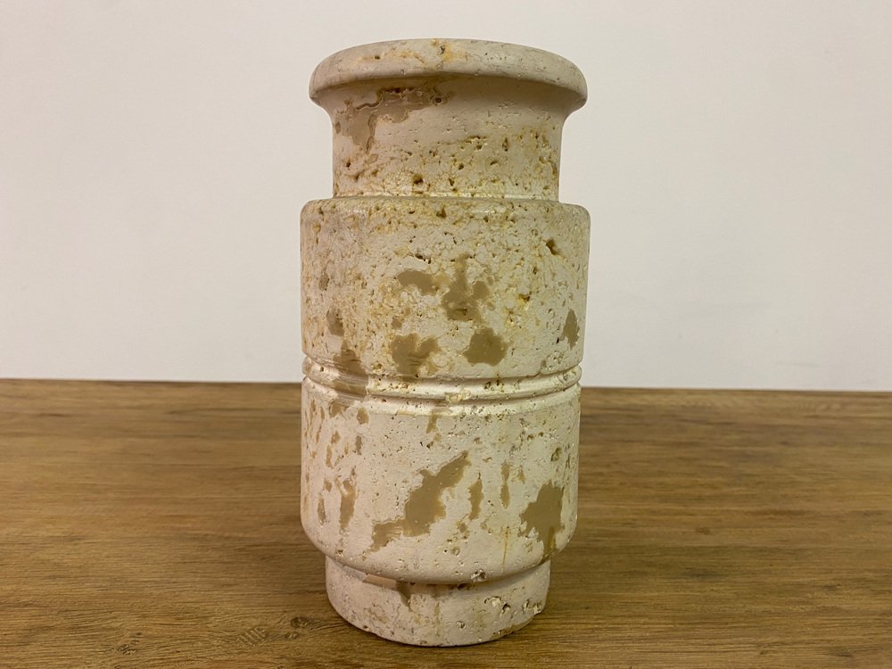 Travertine Vase by Fratelli Mannelli, 1970s for sale at Pamono