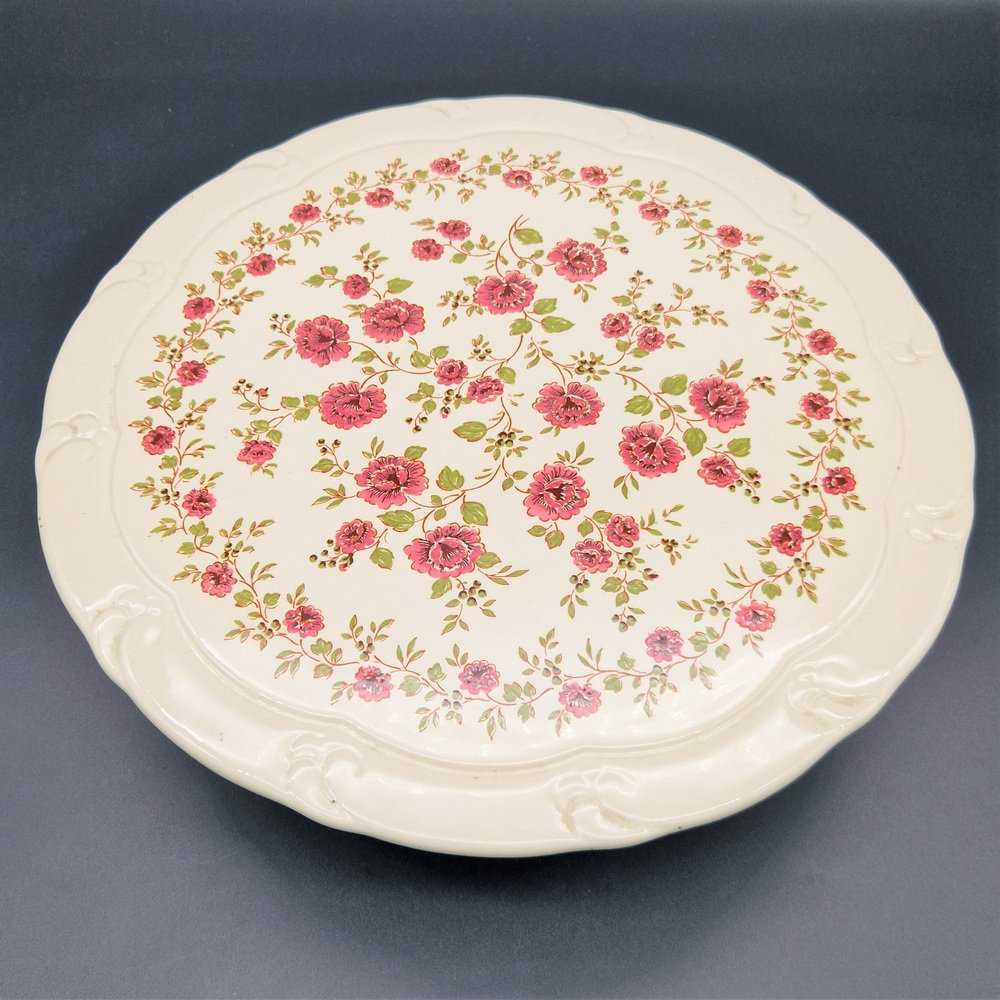 Ceramic Ceramic Cake Plate with Stand, 1920s for sale at Pamono