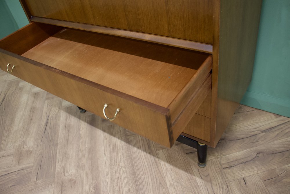 Mid-Century Tola Tallboy Truhe in Schwarz von G Plan, 1950er bei Pamono kaufen