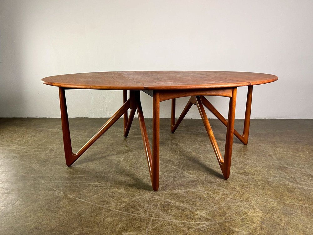 Mid-Century Teak Dining Table attributed to Kurt Østervig, 1960s for ...