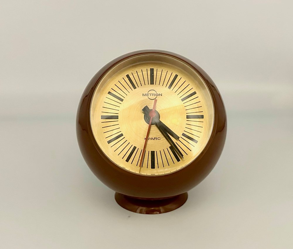 Polish Space Age Clock from Metron, 1970s for sale at Pamono