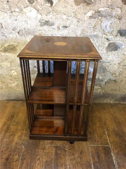 Revolving Bookcase in Wood for sale at Pamono