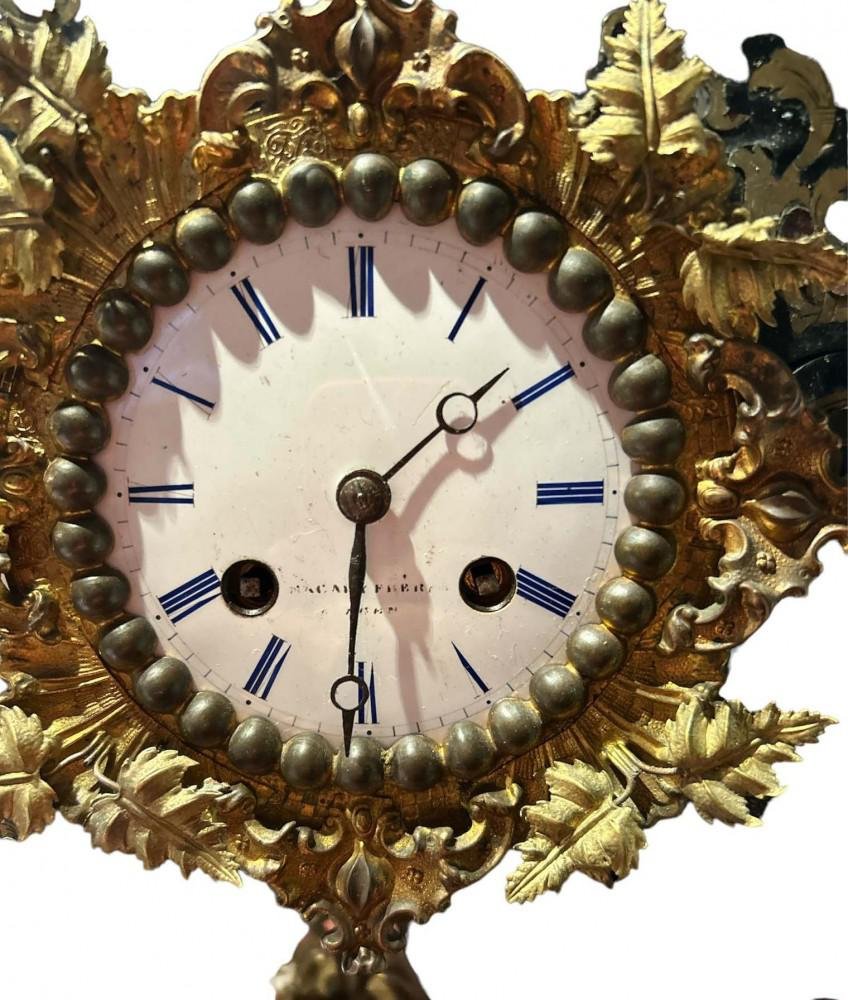 Antique French Boulle Mantle Clock, 1890s for sale at Pamono