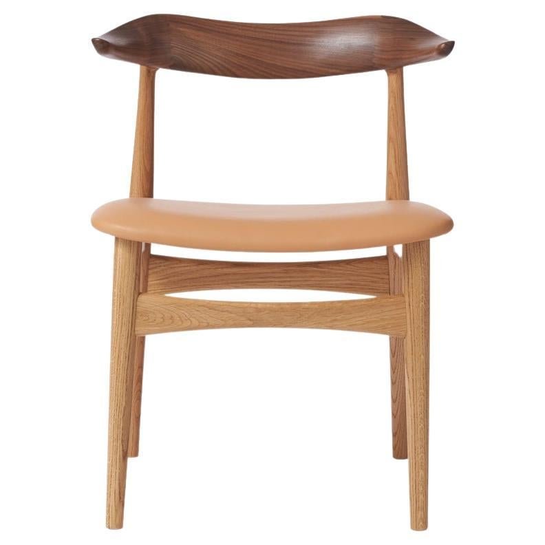 Cow Horn Chair in Walnut and Nature Leather by Warm Nordic for sale at ...
