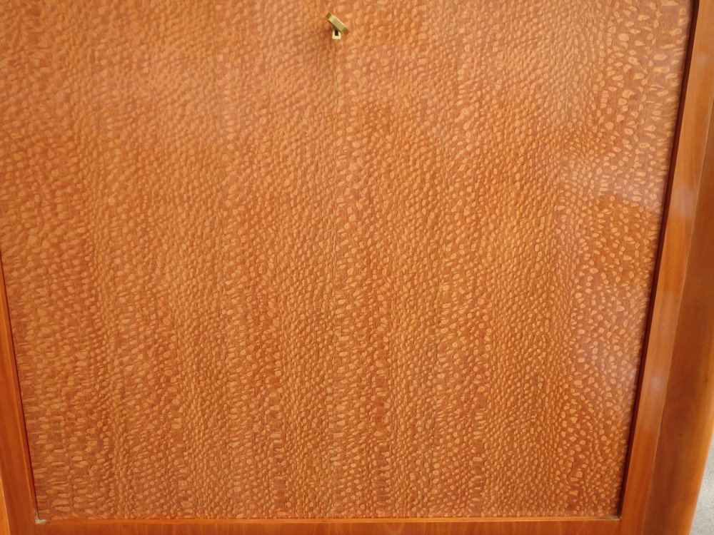 Bar Cabinet in Birch with Veneered Doors, Paris, 1940s for sale at Pamono