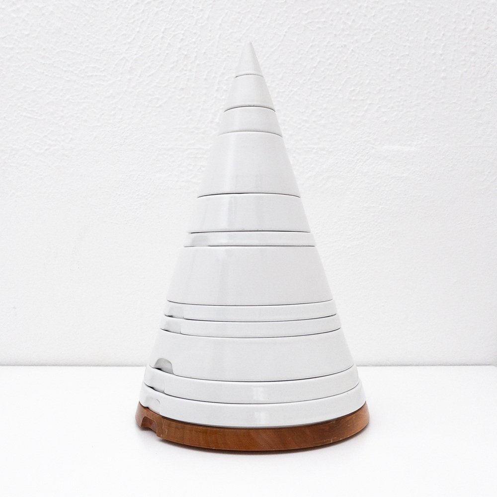 Set de Table Modèle Cono par Ambrogio Pozzi pour Pierre Cardin, France ...