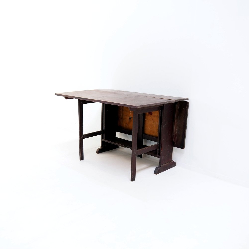 Antique Swedish Drop Leaf Console Table, 1890s for sale at Pamono