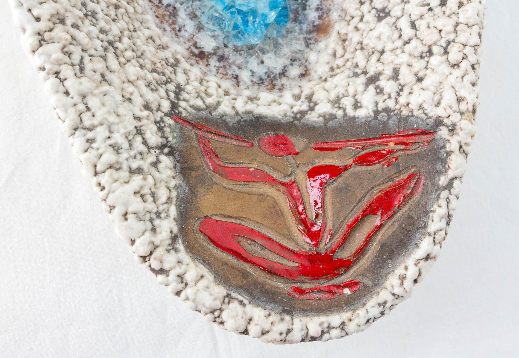 French Dish Rock-Inspired Illustration Centerpiece with Hunter Deer ...