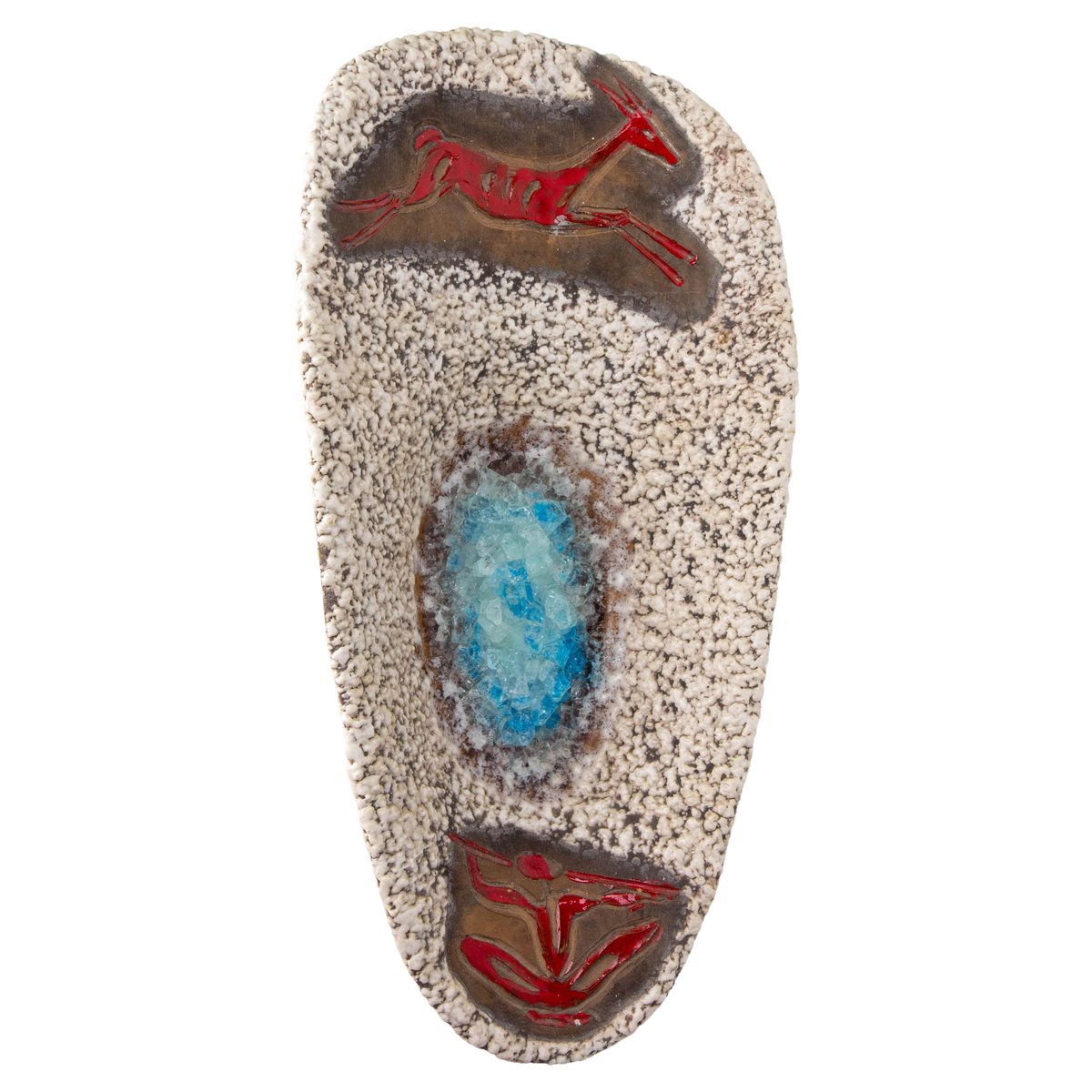 French Dish Rock-Inspired Illustration Centerpiece with Hunter Deer ...