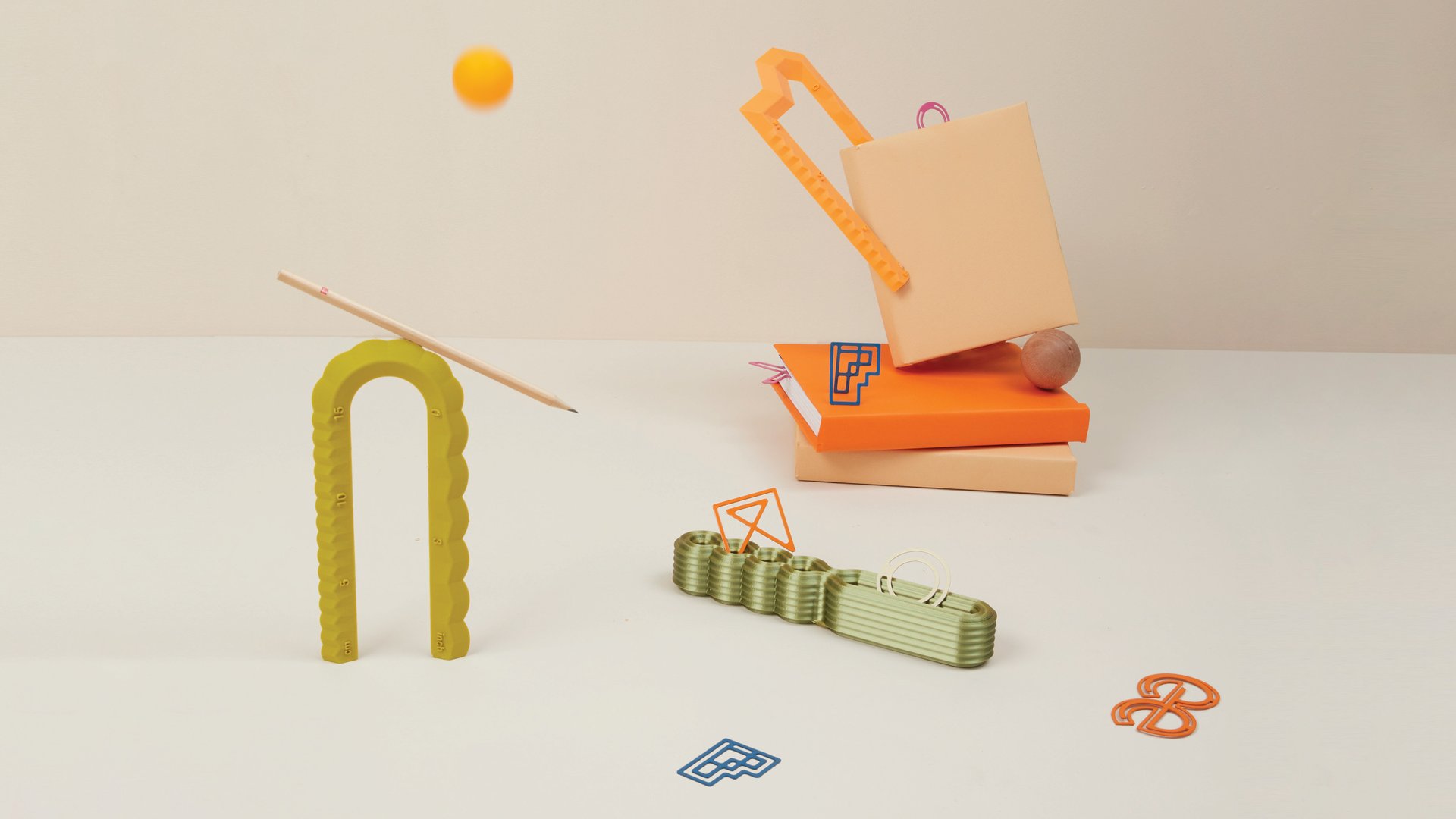 Bubble Ruler by Bilge Nur Saltik for Form&Seek for sale at Pamono