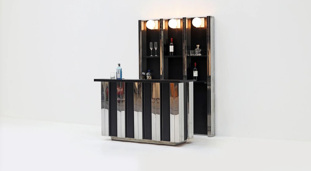 Vintage Cocktail Bar, 1970s, Set of 2 for sale at Pamono