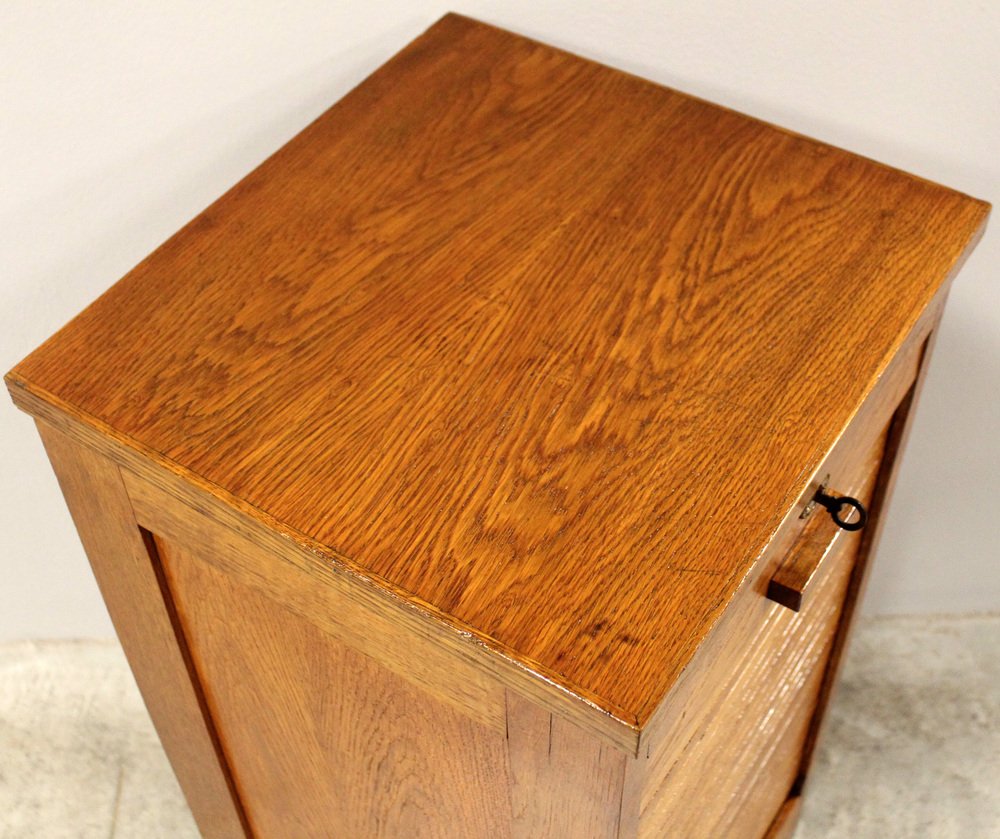 Oak Filing Cabinet, 1920s for sale at Pamono