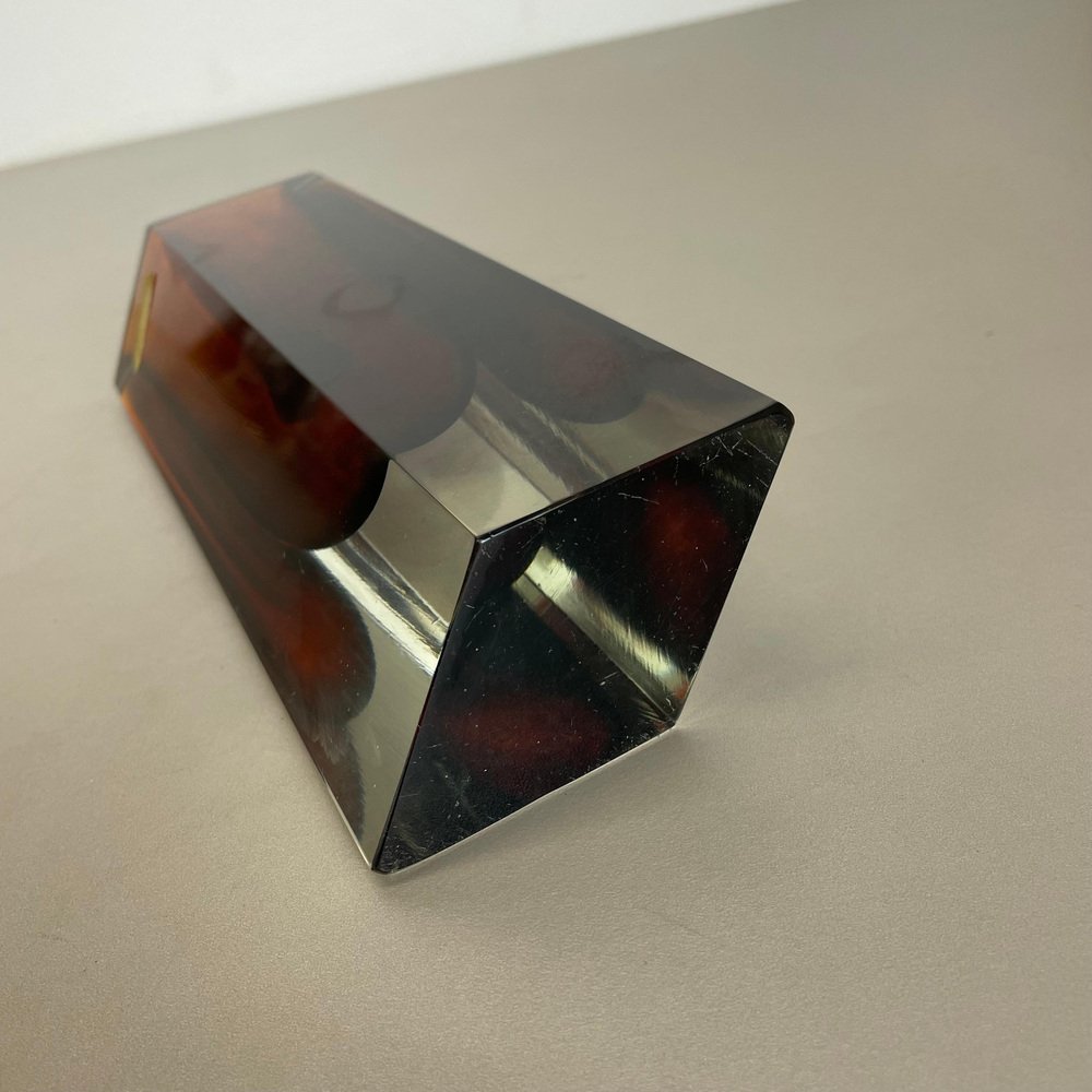 Large Ochre Murano Glass Sommerso Vase by Flavio Poli, 1970s for sale ...