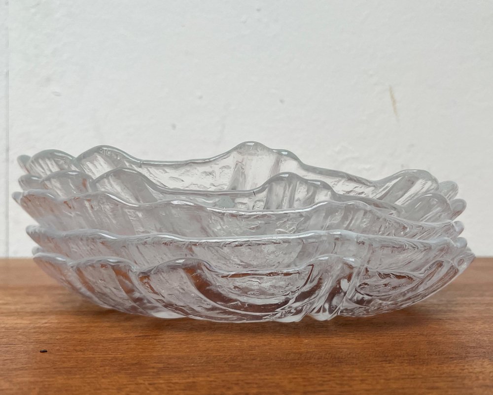 Piatti Eden vintage in vetro di Lars Hellsten per Orrefors, Svezia ...