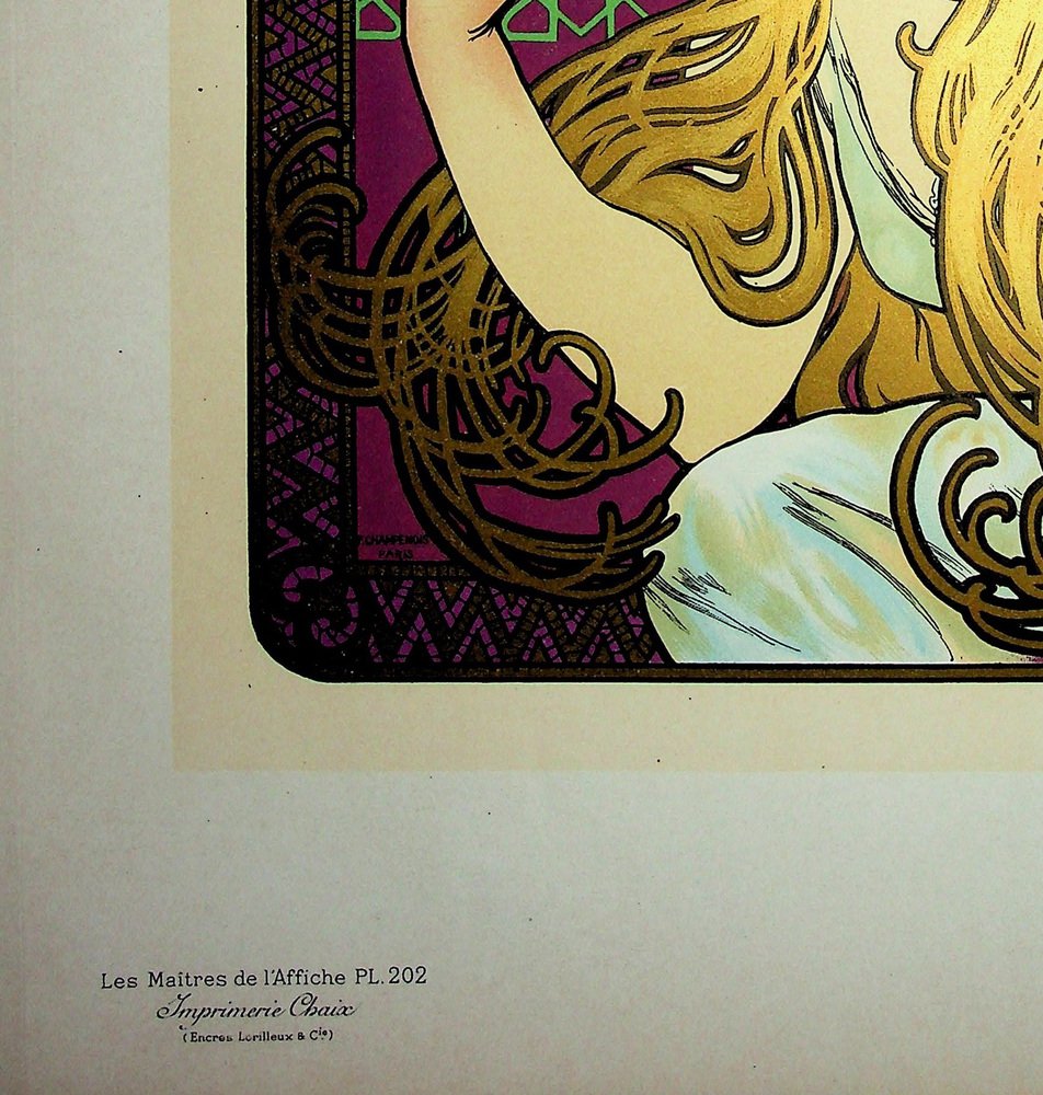 Alfons Mucha, Job Zigarettenpapier Poster, 1900, Original Lithographie ...