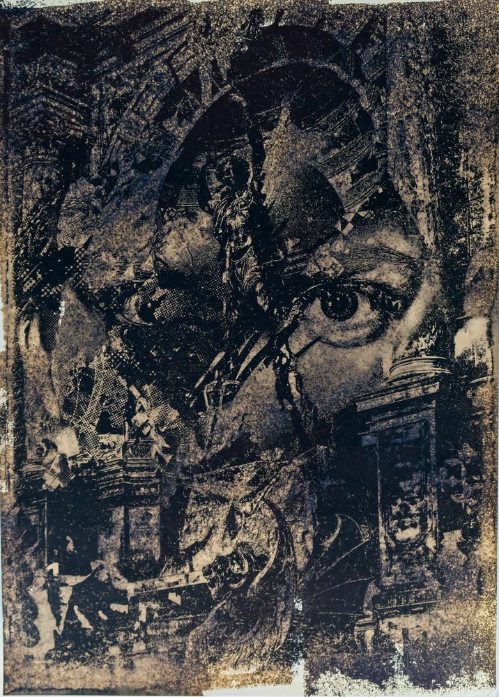 Vhils, Relic, Signed Screen Print for sale at Pamono