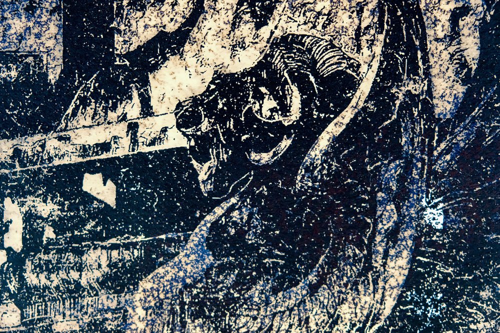 Vhils, Relic, Signed Screen Print for sale at Pamono