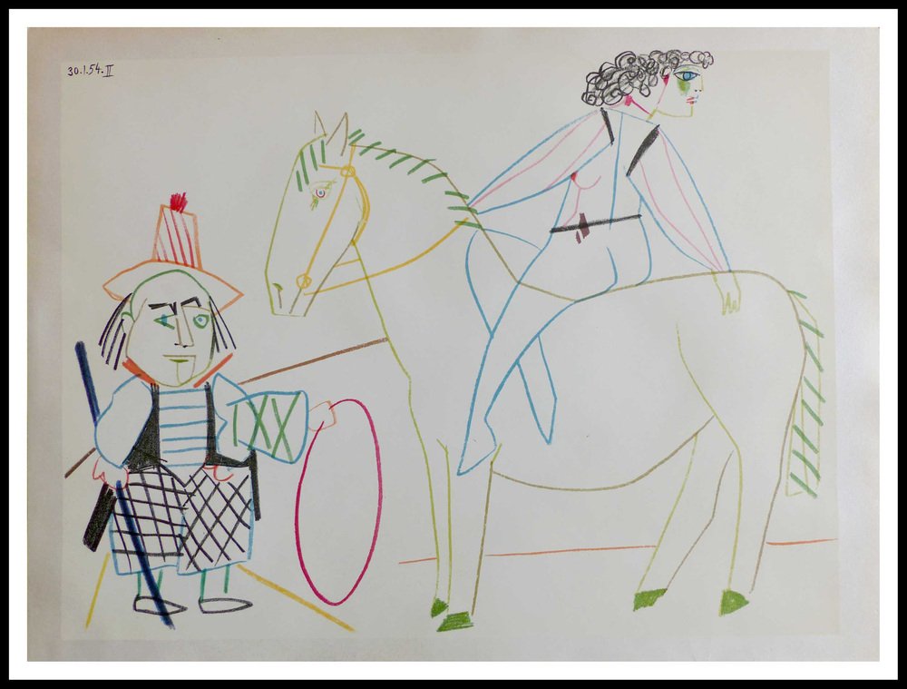 Pablo Picasso Human Comedy Xvii 1954 Lithograph For Sale At Pamono