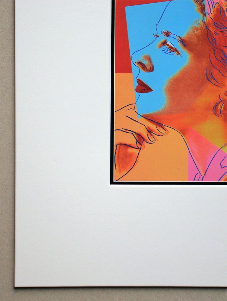 After Andy Warhol, Portrait of Ingrid Bergman, 1983, Offset Lithograph for sale at Pamono
