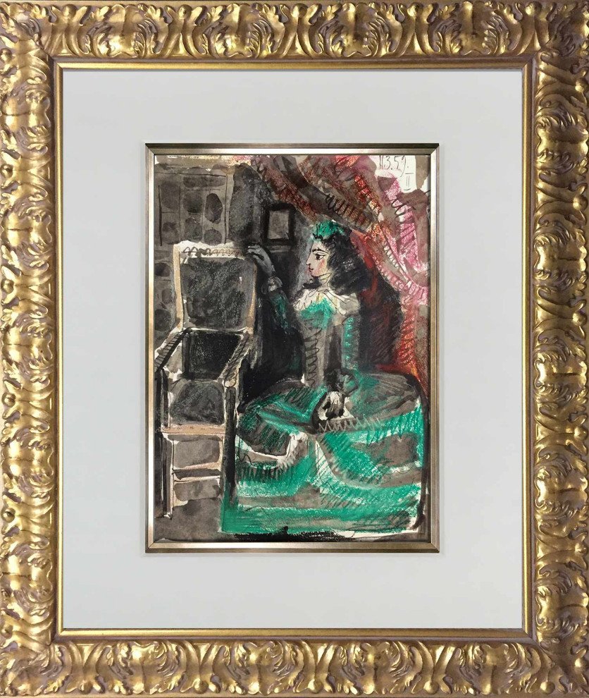 Pablo Picasso, Jacqueline in Green Dress from Toros y Toreros, Original ...