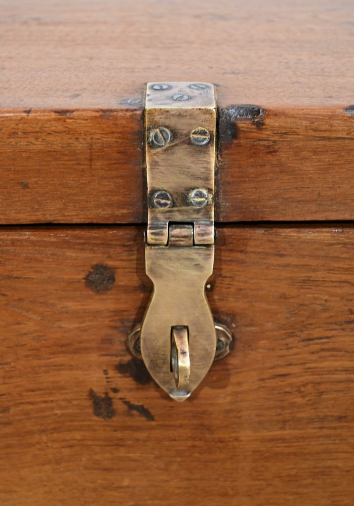 Small 19th Century Naval Chest in Teak for sale at Pamono