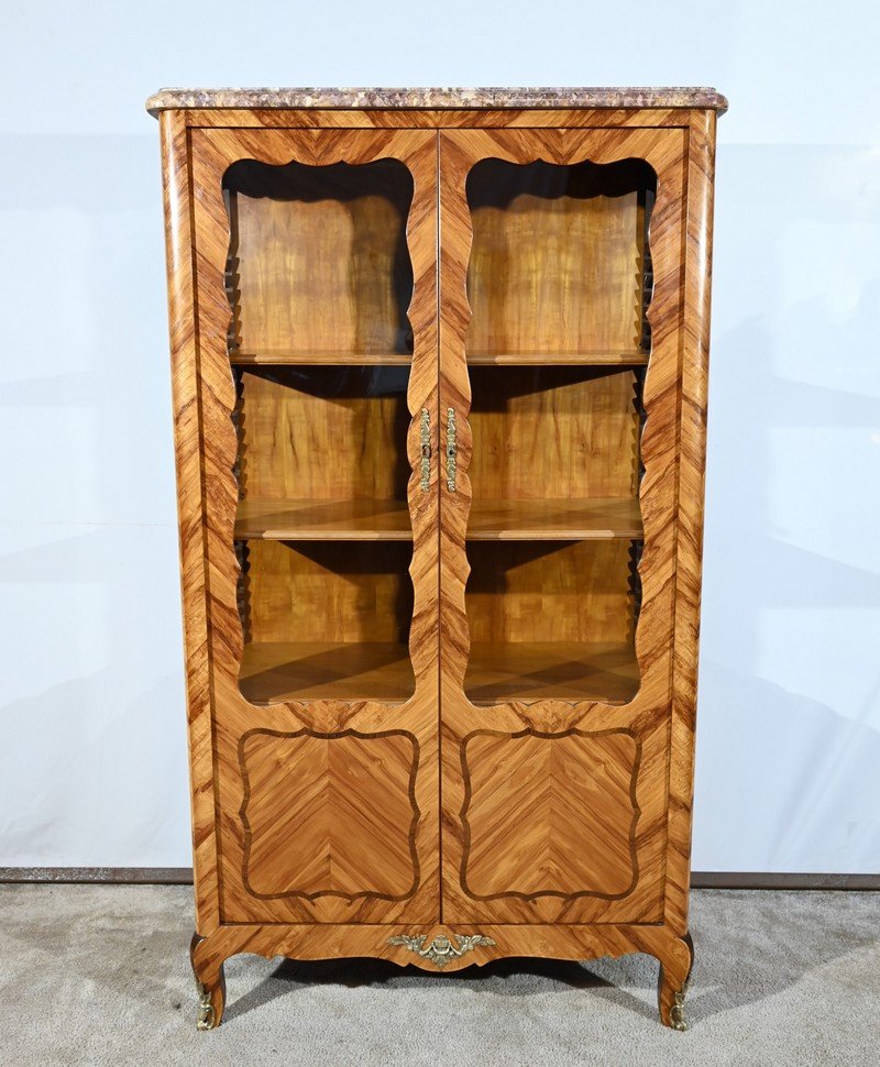 Small Early 20th Century Louis XV Showcase, 1890s for sale at Pamono