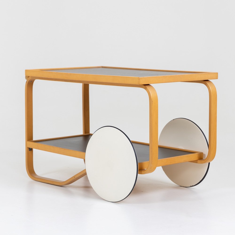 Model 901 Tea Trolley by Alvar Aalto for Artek, 1990s for sale at Pamono