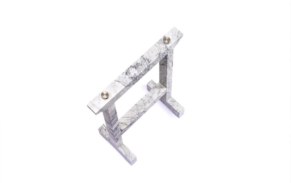 Carrara Ermes Marble Stand by Enrico Tonucci for sale at Pamono