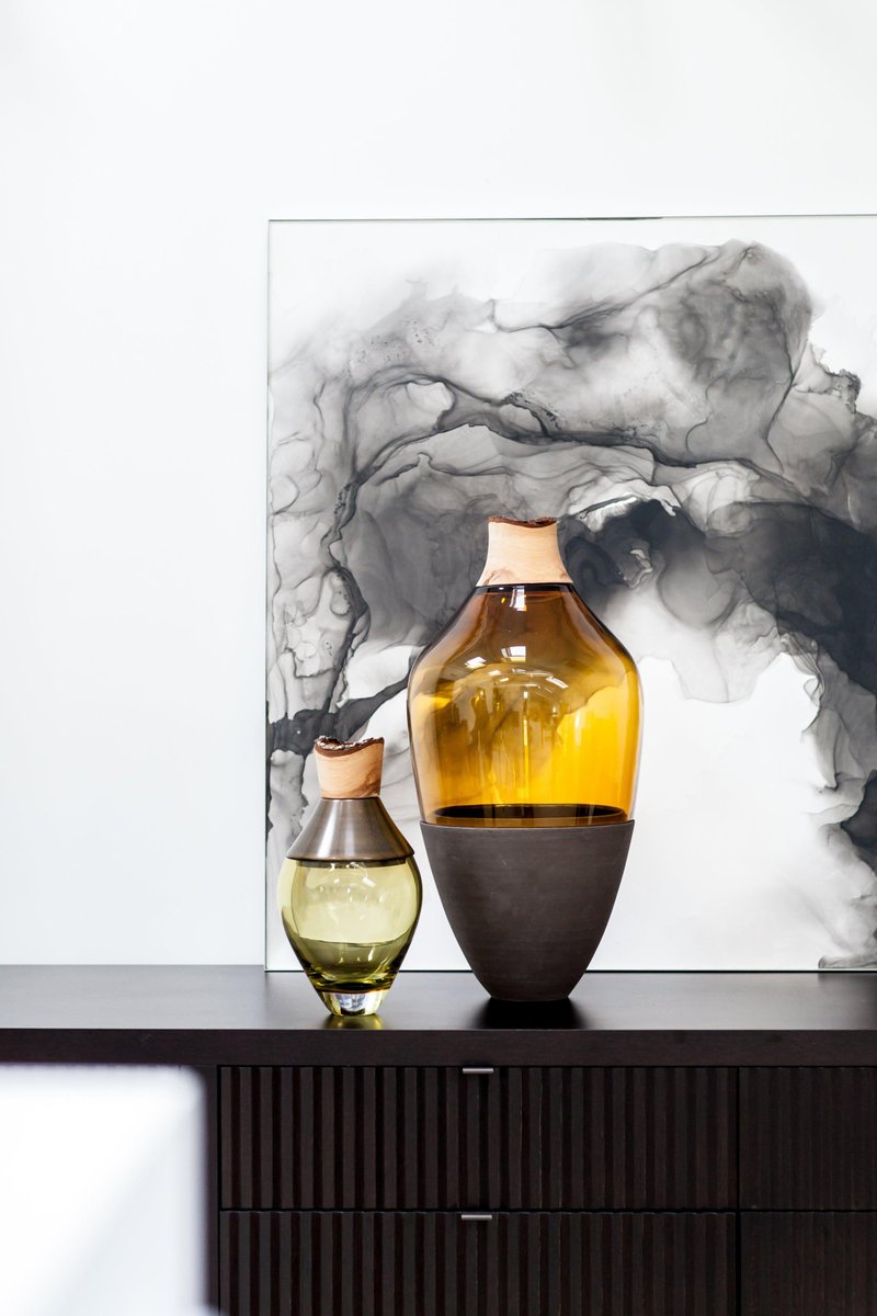 Amber TSV5 Stacking Vessel by Pia Wüstenberg for sale at Pamono