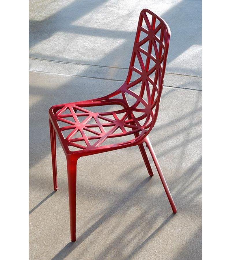 Red New Eiffel Tower Chair by Alain Moatti for sale at Pamono