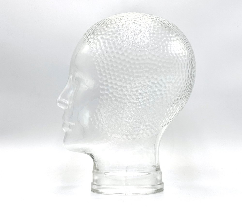 Vintage German Glass Head, 1970s for sale at Pamono