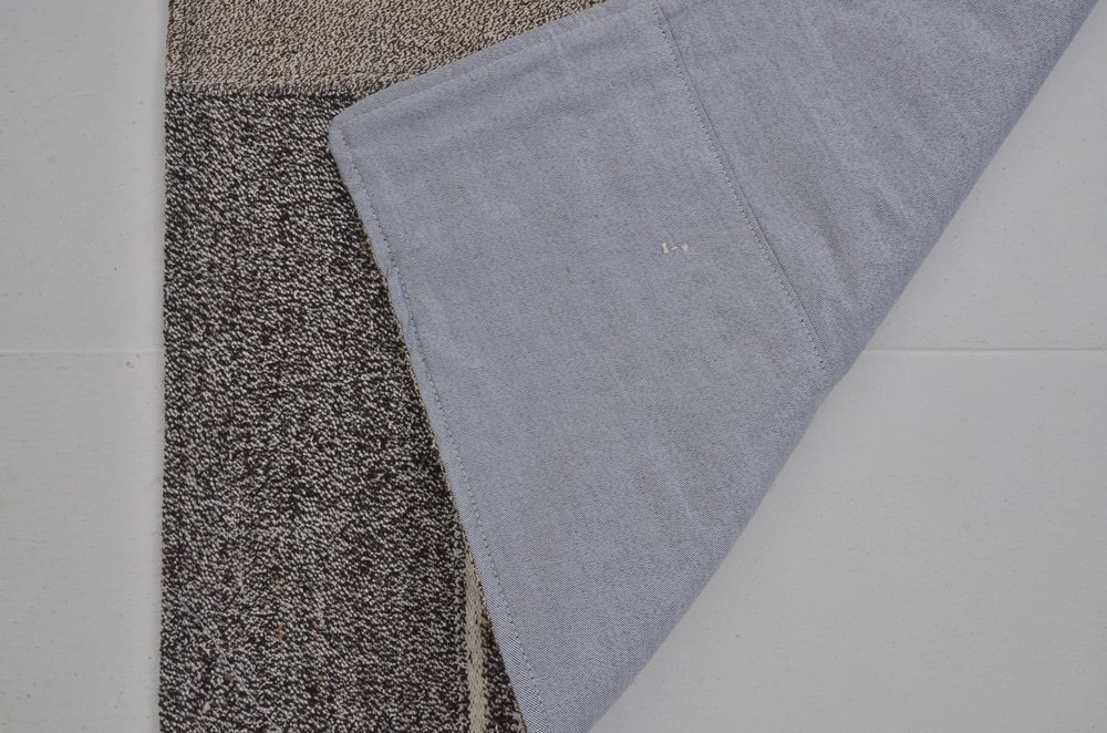 Kurdish Handwoven Neutral Kilim Runner Rug, 1960s for sale at Pamono