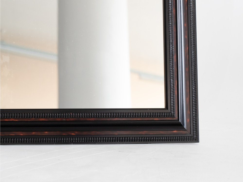 19th Century Dutch Faux Tortoiseshell Ripple Mirror for sale at Pamono