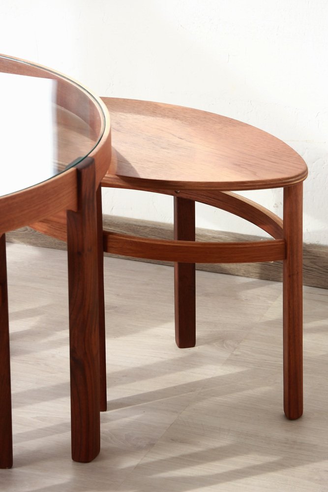 Tables Gigognes Modèle Trinity de Nathan, 1960s, Set de 3 en vente sur Pamono