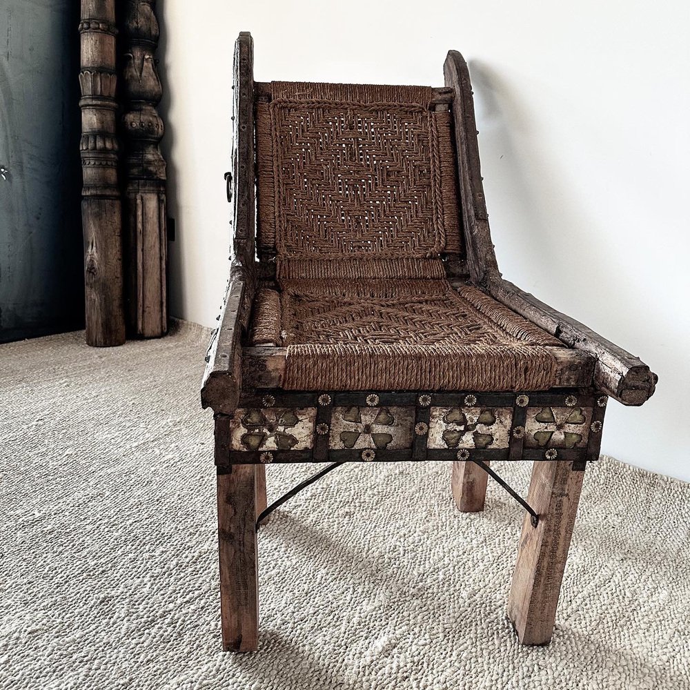 Antique Indian Decorative Chair for sale at Pamono