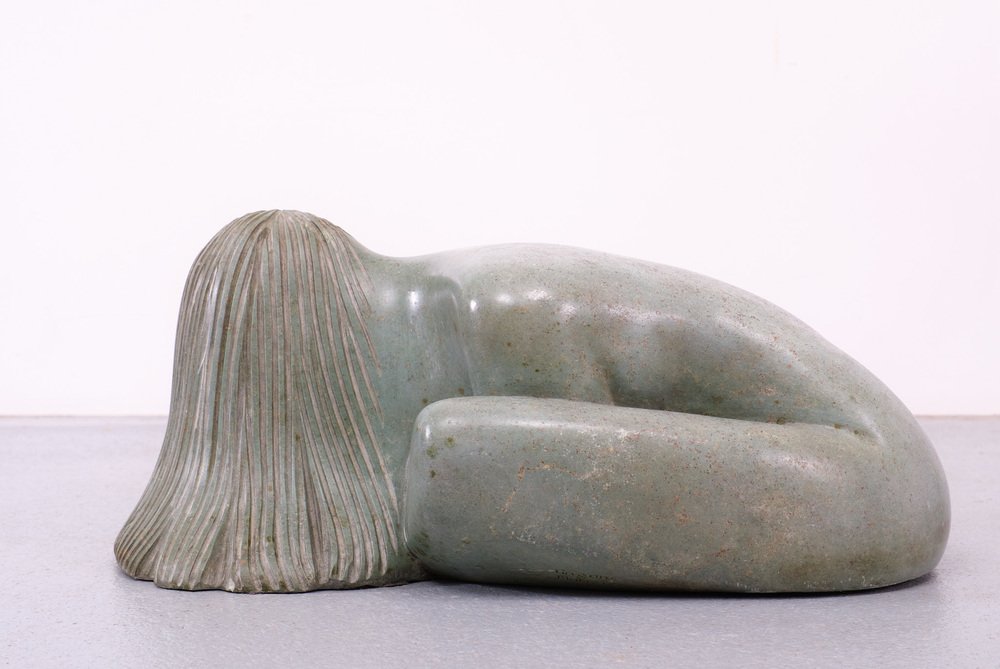 Bather Sculpture by Gregory Mutasa, Zimbabwe, 1990s for sale at Pamono
